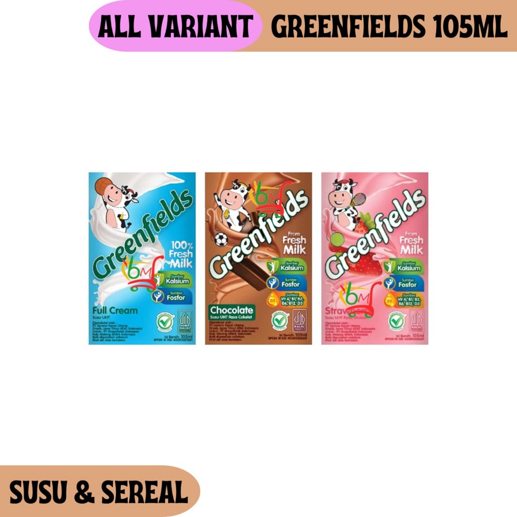 Jual Greenfields Susu Segar 105ml All Variant | Shopee Indonesia
