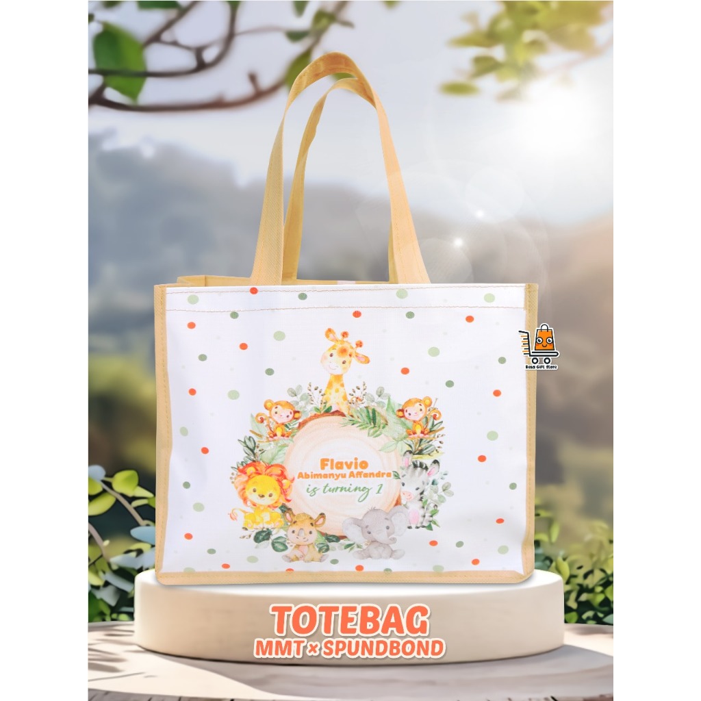 Jual SPUND MMT / tote bag/ tas ulang tahun anak / souvenir ulang tahun ...
