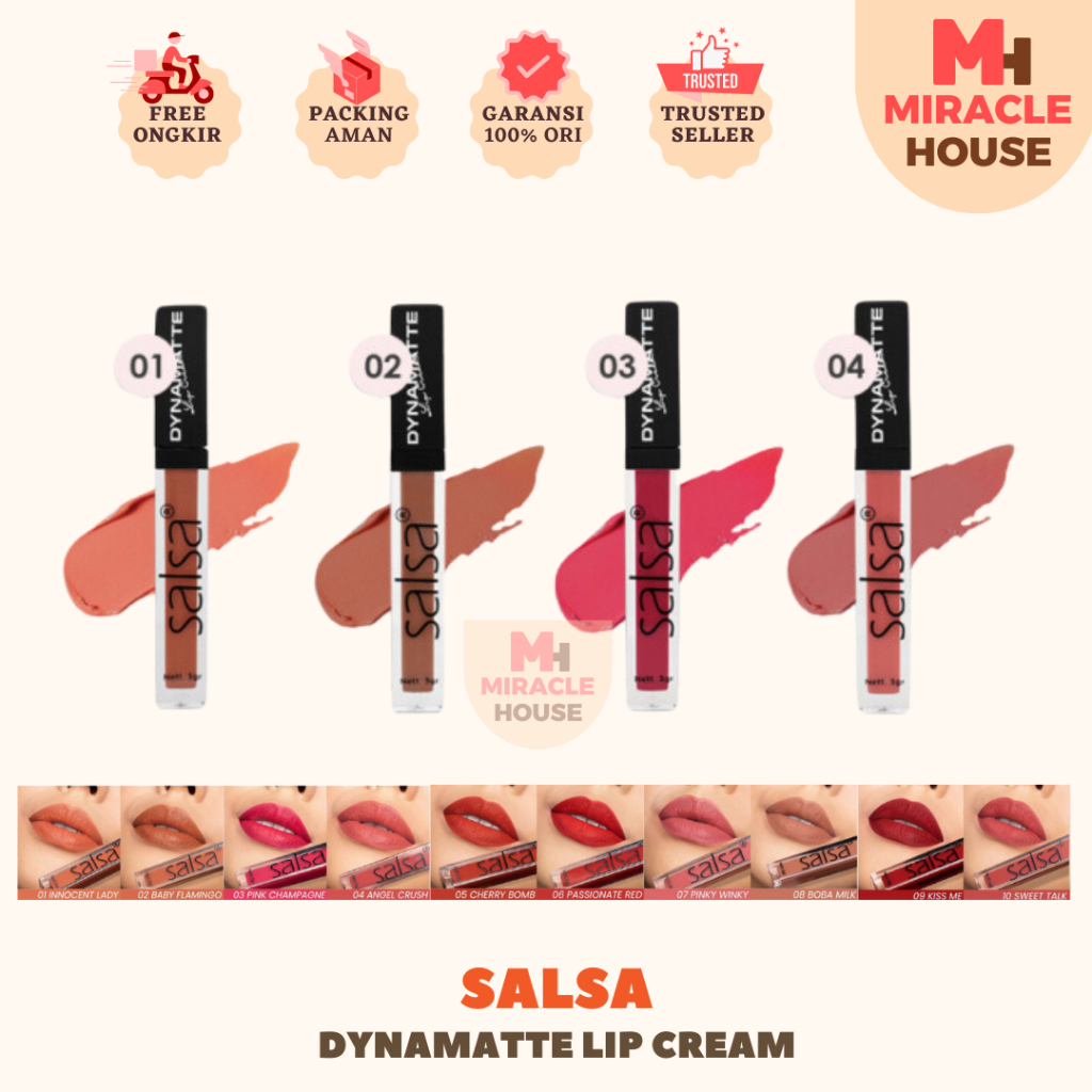 Jual SALSA Dynamatte Lip Cream - Matte Lip Cream lipstick | Shopee ...