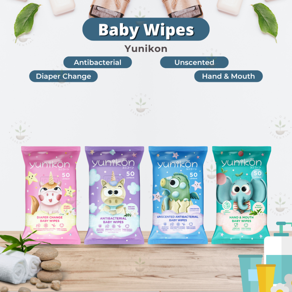 Jual BUY 1 GET 1 Yunikon Tissue Basah Isi 50 Sheets Wet Tissue 50S ...