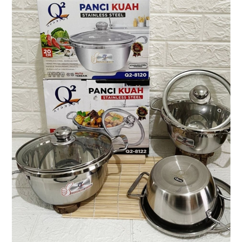 Jual Panci Kuah 24 cm Stainless Steel Q2 | Shopee Indonesia