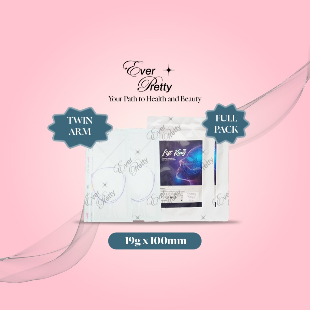 Jual [Full Pack] Lift King Twin Arm PDO Thread 19G x 100mm Double ...