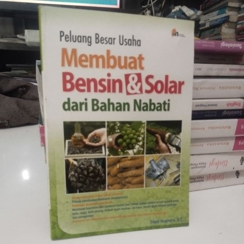 Jual buku membuat Bensin dan solar dari bahan nabati | Shopee Indonesia