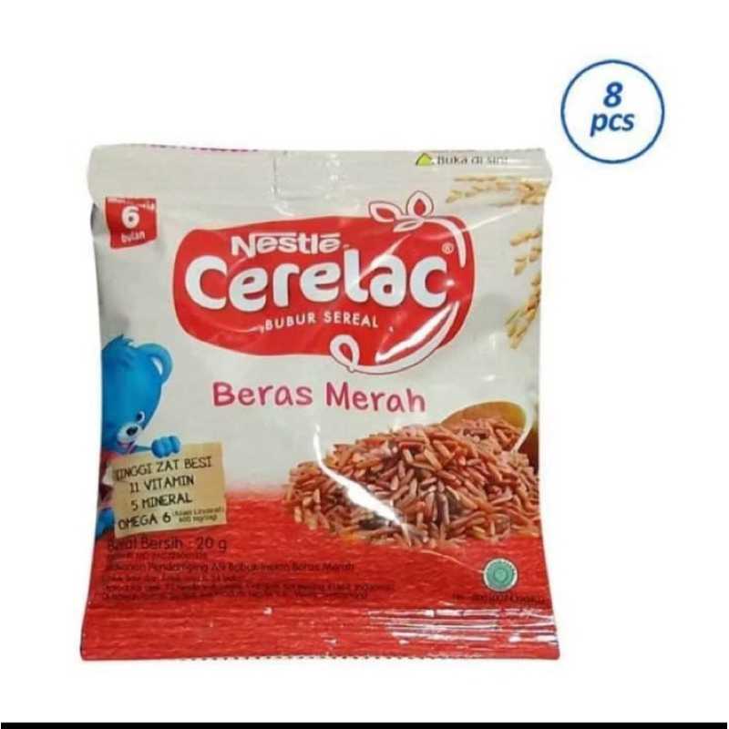 Jual CERELAC BERAS MERAH SACHET 20G /RENCENG | Shopee Indonesia