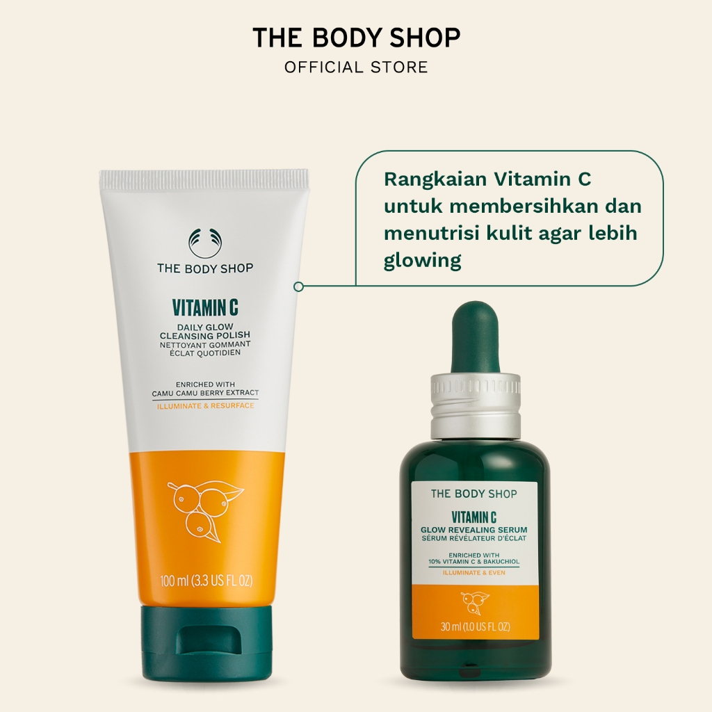Jual The Body Shop Vitamin C Radiant Glow Bundle | Shopee Indonesia
