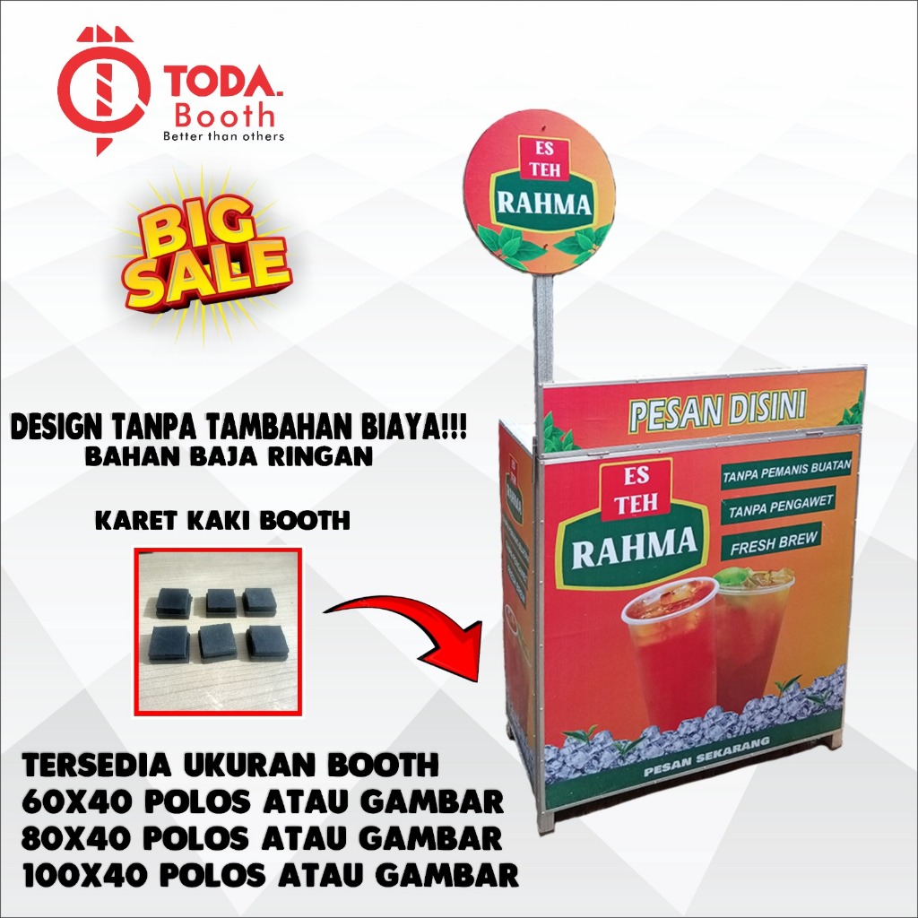 Jual Booth Portable Galvalum / Booth Model Round Up / Booth Portable ...