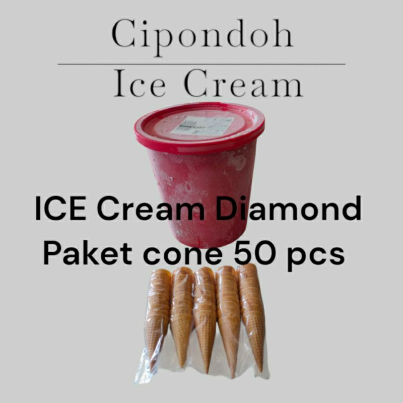 Jual Paket ICE CREAM DIAMOND 8 liter NEOPOLITAN choco chips 3 RASA plus ...