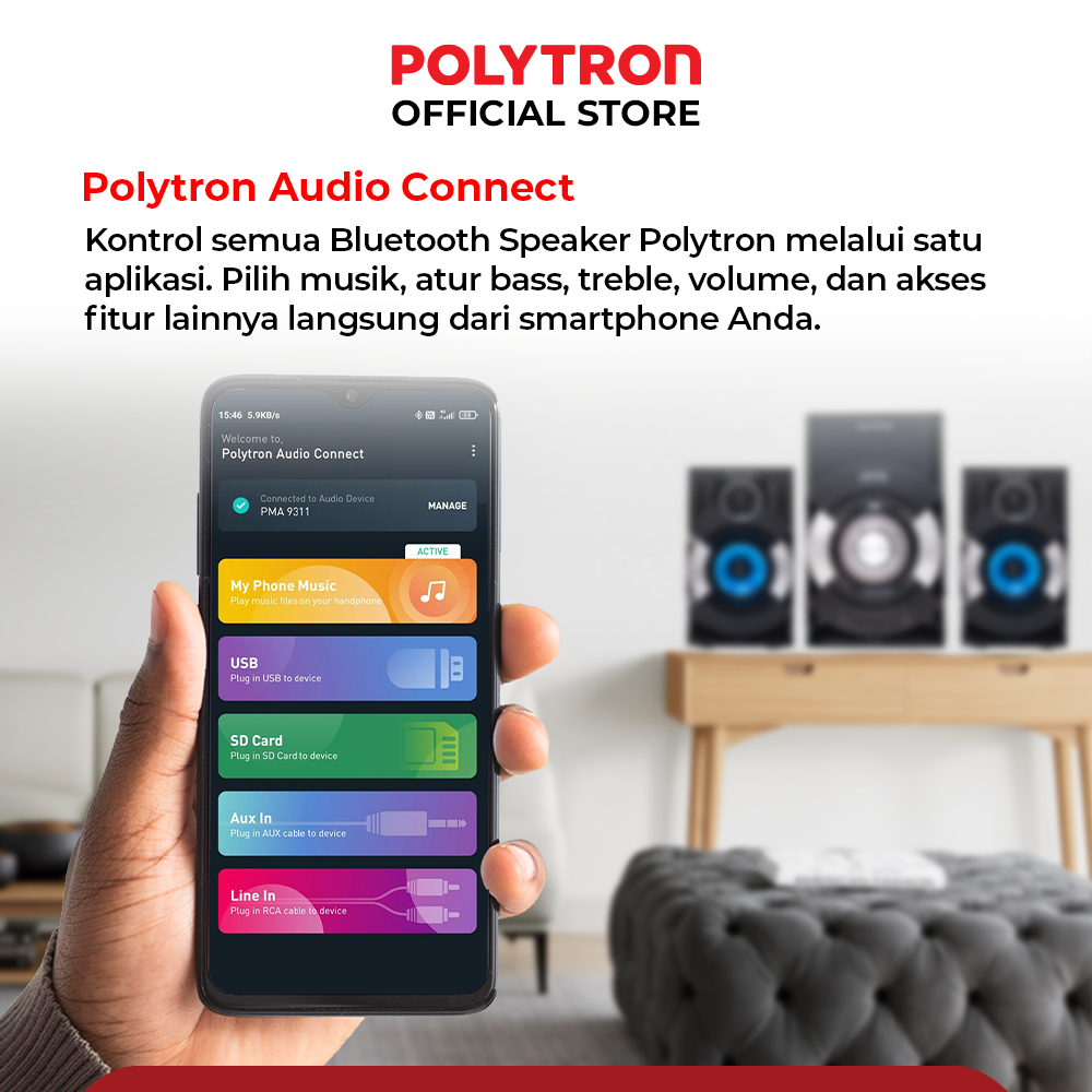 Jual POLYTRON Multimedia Speaker PMA 9527 /BA | Shopee Indonesia