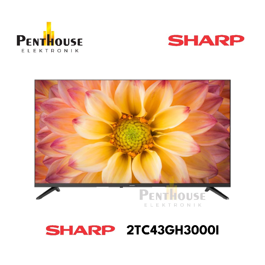 Jual Sharp LED TV 2K 43 Inch Google TV 2T-C43GH3000i Digital Full HD HDR | Shopee Indonesia