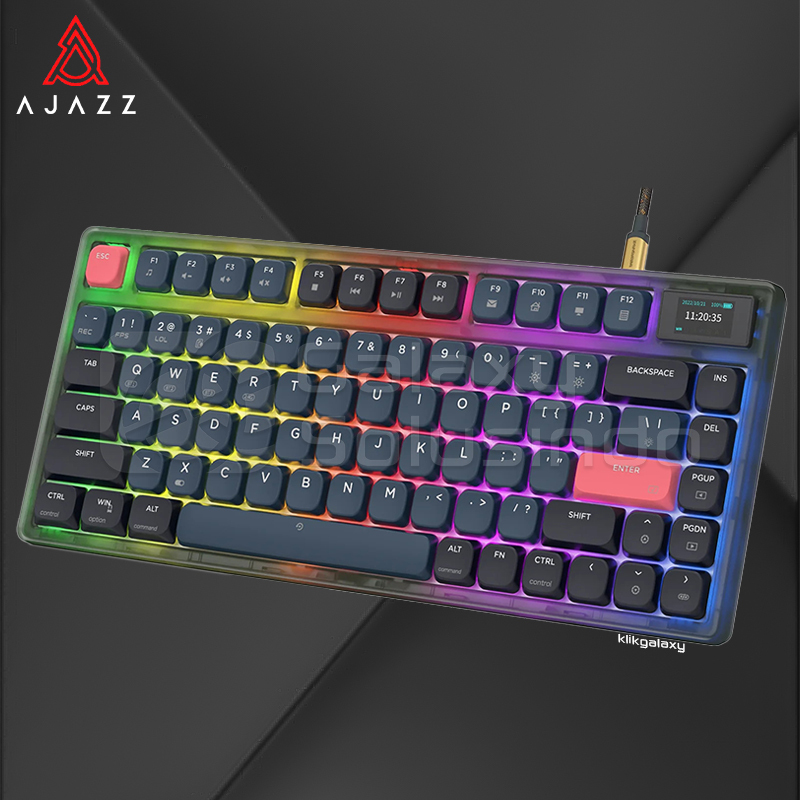 Jual Ajazz AK832PRO Low Profile Triple Mode With Mini Display ...