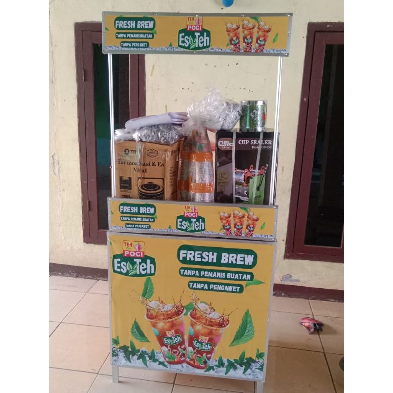 Jual Booth Es Teh/Stand Es Teh/Paket Jualan Es Teh | Shopee Indonesia