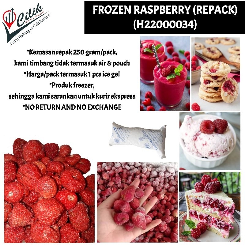 Jual buah fruit frozen beku blueberry rasberry strawberry durian nias ...