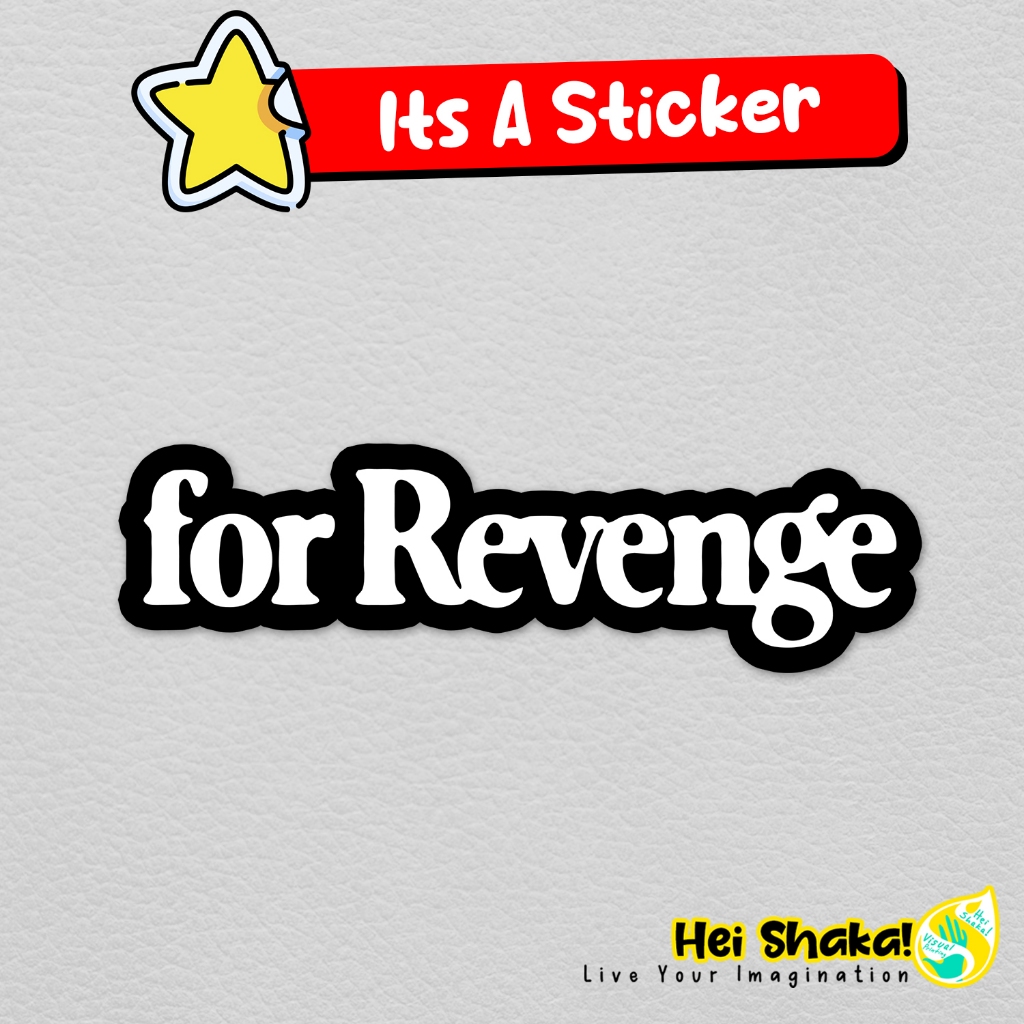 Jual Stiker For Revenge Logo Sticker Band Musik Indonesia Bahan Vinyl ...