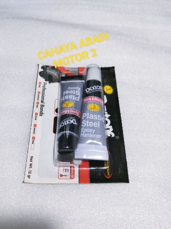 Jual LEM BESI HITAM PUTIH DEXTONE 12GR | Shopee Indonesia