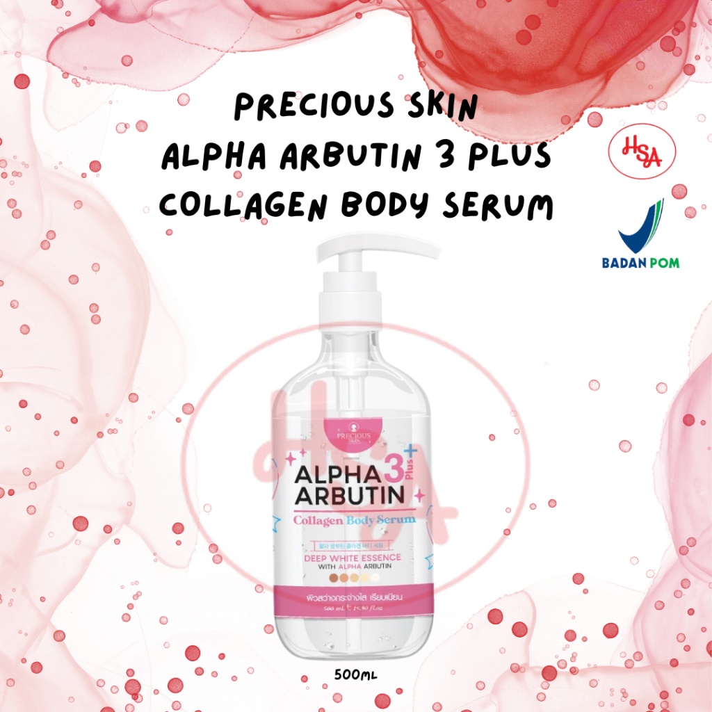 Jual Precious Skin Thailand Alpha Arbutin 3Plus 10x Whitening Booster Collagen Body Serum 500ML ...