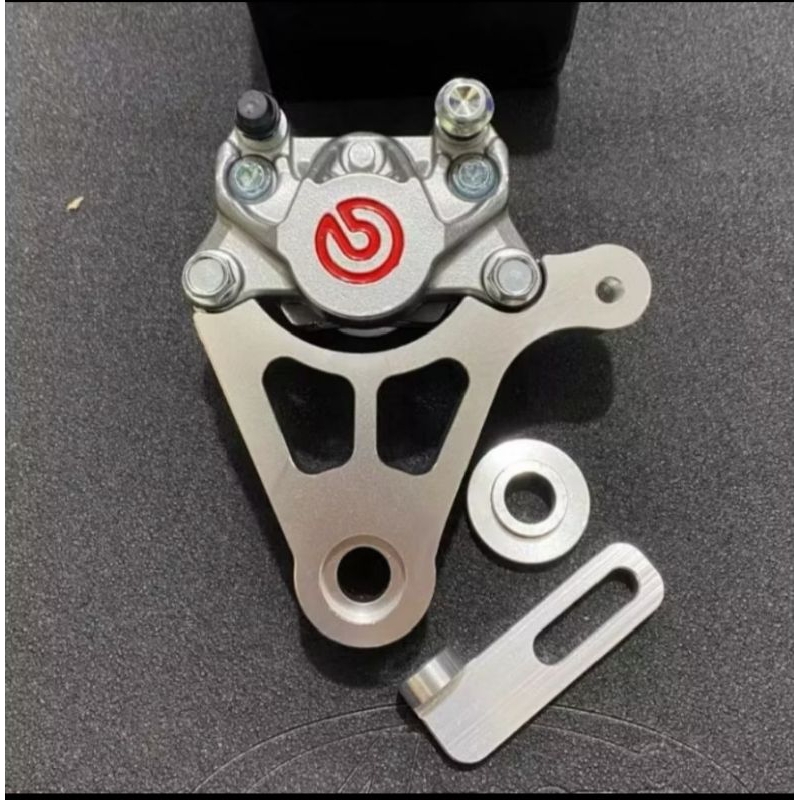 Jual PAKET KALIPER BELAKANG MX KING - KALIPER 2 PISTON BIGLOGO + BREKET MX KING BELAKANG DISC ...