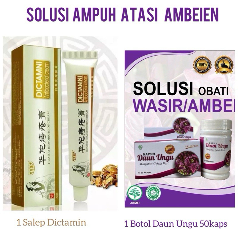 Jual DICTAMNI Salep Wasir Ambein / BAB Bardarah / Haemeroid/ Kapsul ...