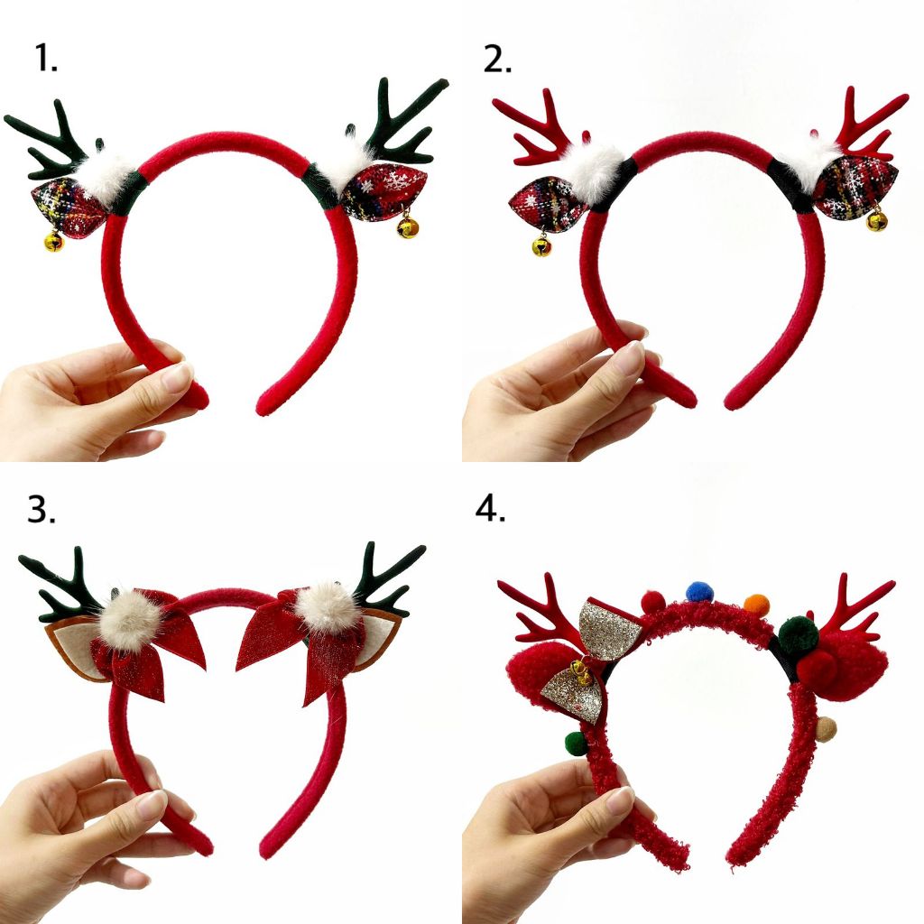 Jual Santa / Deer / Christmas / Headband / Bando Polos Natal Made in ...