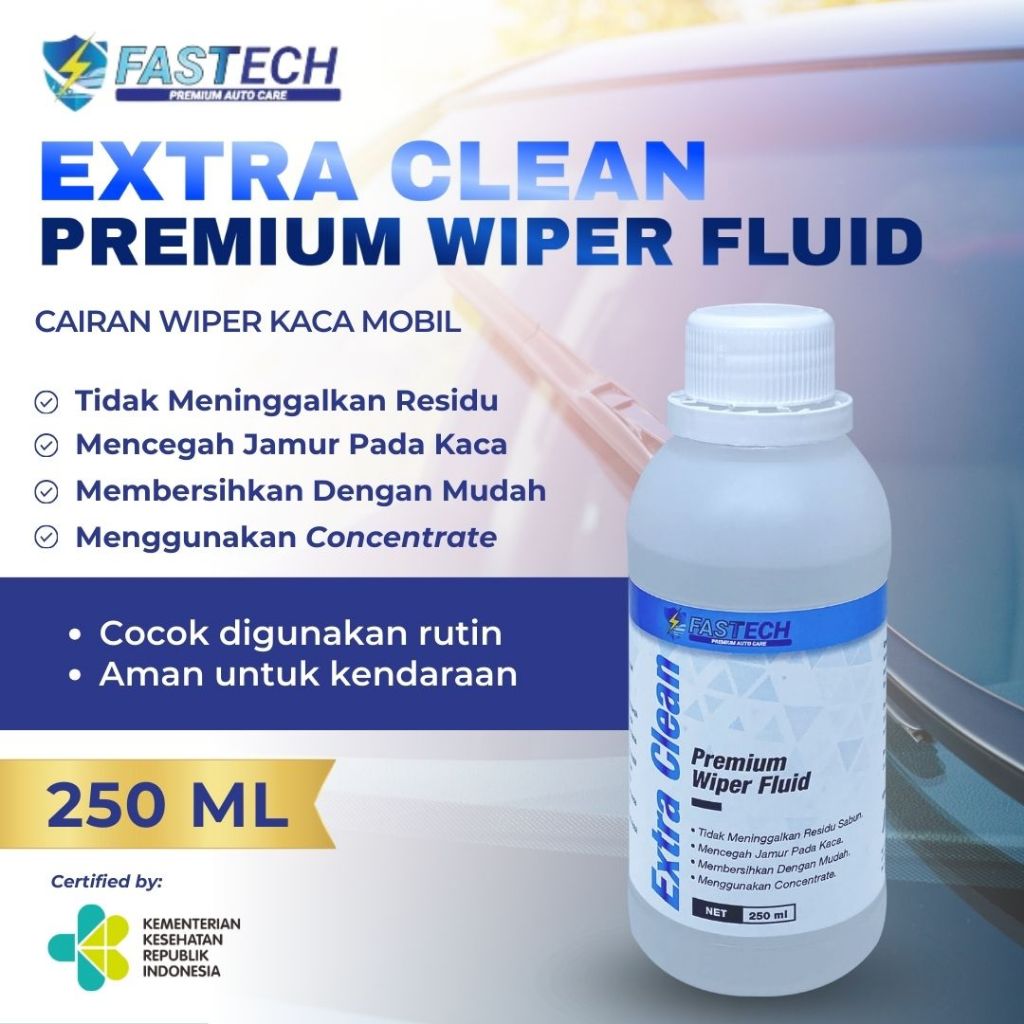 Jual Fastech Auto Care - Wiper Fluid Extra Clean 250ml - Cairan Wiper Kaca Mobil | Shopee Indonesia
