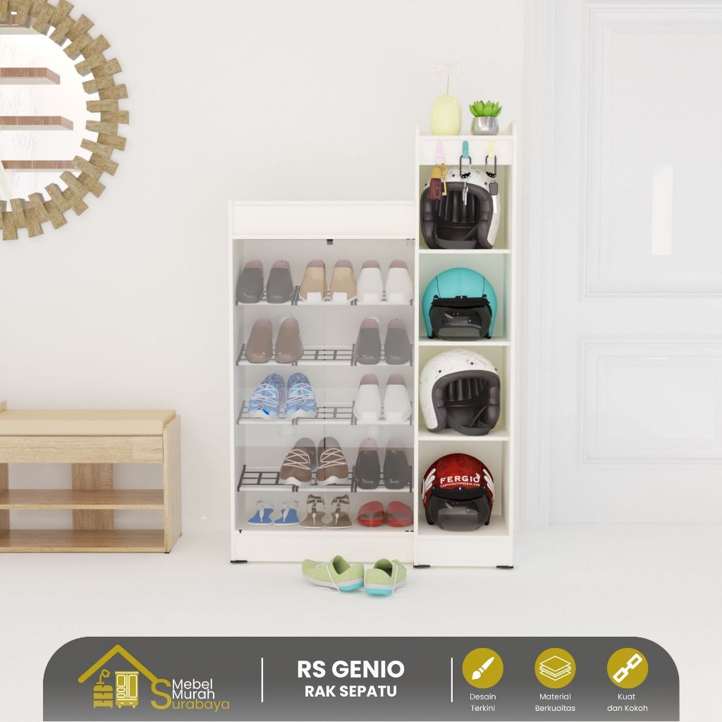 Jual MEBEL MURAH SURABAYA - Rak Sepatu Genio | Multifungsi | Tersedia ...