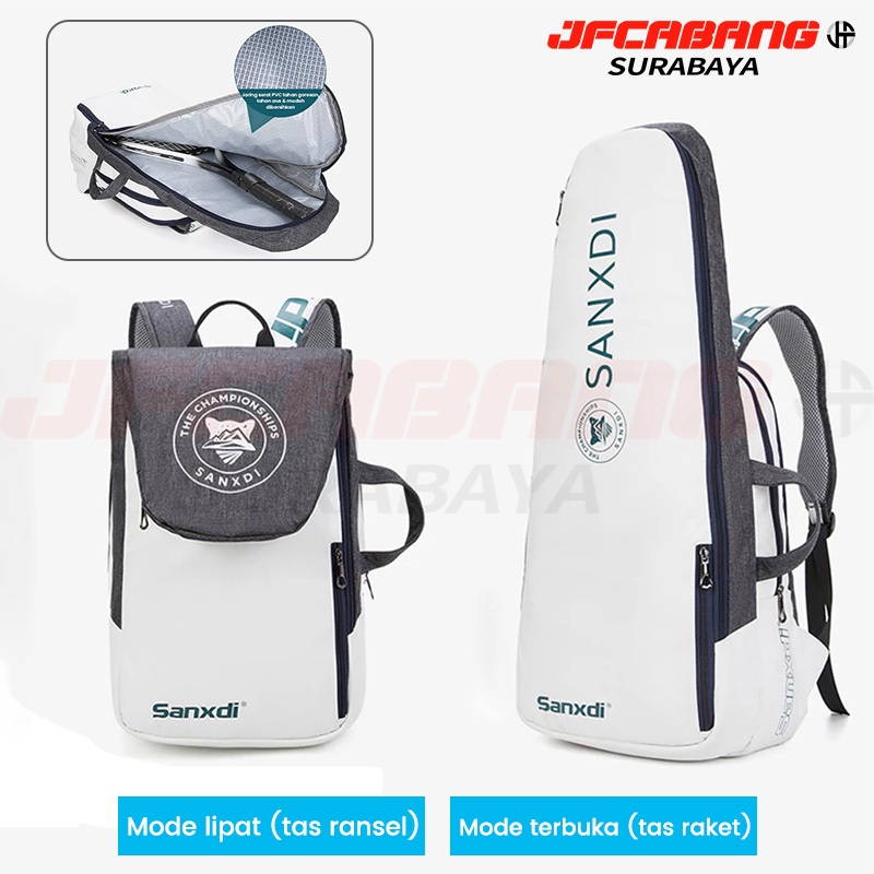 Jual jfcabangsurabaya Tas Raket Badminton Ransel Raket Multifungsi ...