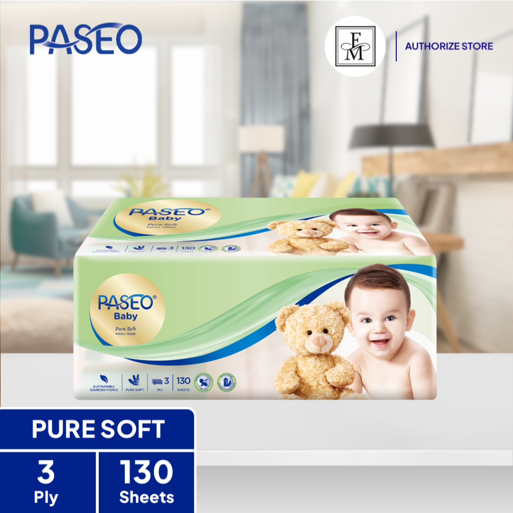 Jual Paseo Baby Tissue PURE SOFT 130 sheets (3 ply) | Shopee Indonesia