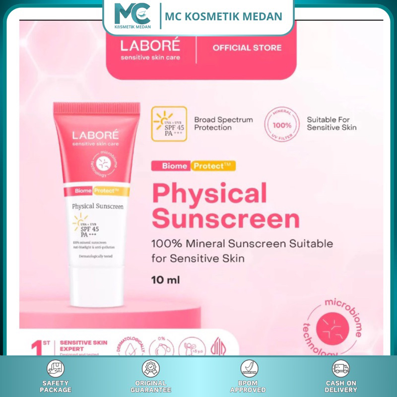 Jual LABORE-LABORE Sensitive Skin care Biome Protect Physical Sunscreen ...