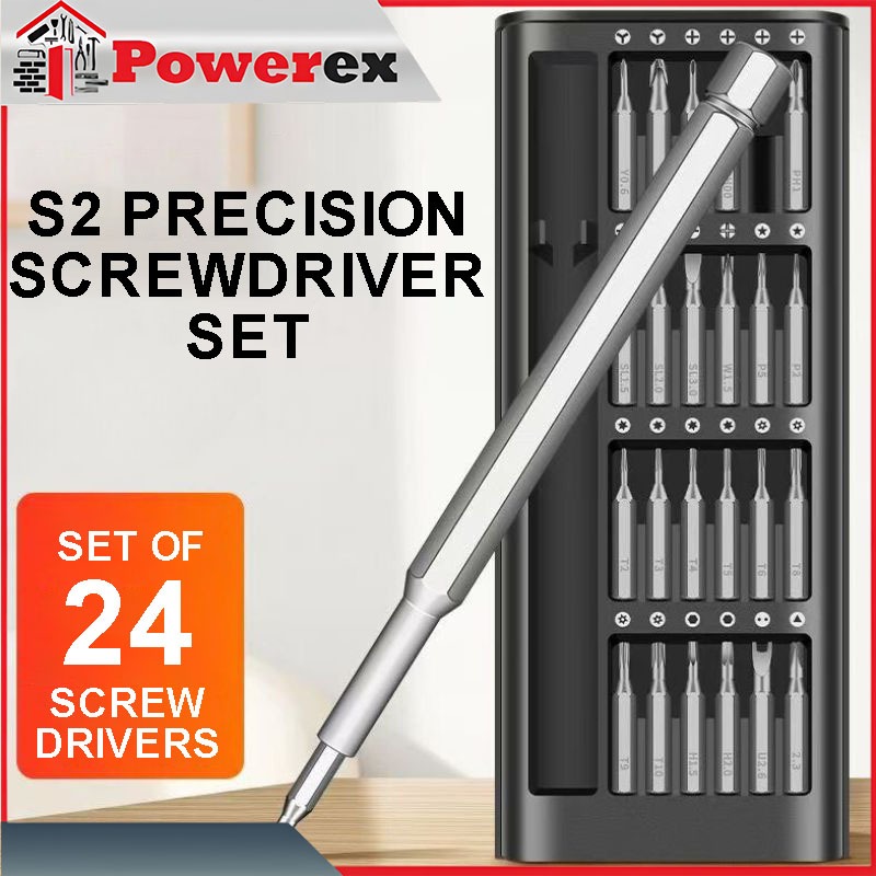 Jual Kit Obeng Premium Magnetic 24 in 1 Obeng Service Obeng multi ...