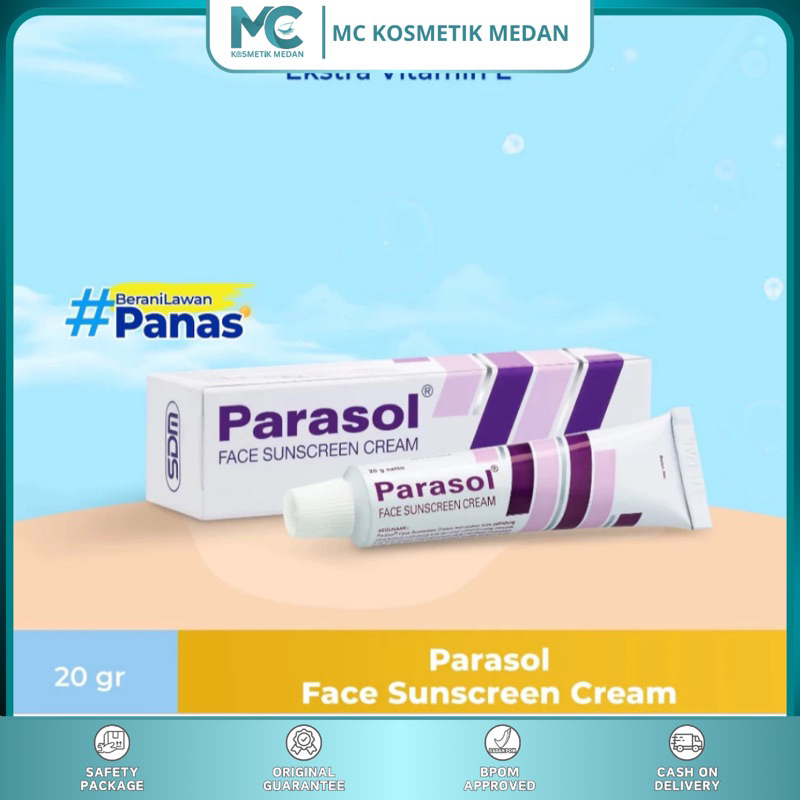 Jual PARASOL-(UNGU) FACE SUNSCREEN CREAM 20gr-Cream mengandung Aloe ...