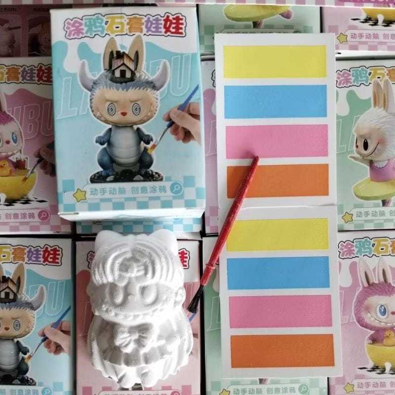 Jual Mainan Anak Mewarnai Patung Karakter Sanrio Labubu Lucu / Set ...