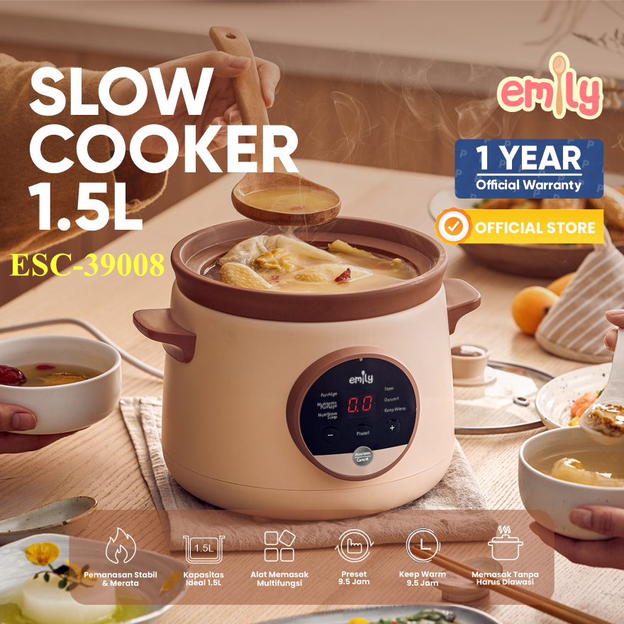 Jual EMILY SLOW COOKER 1 LITER CERAMIC / PANCI KERAMIK / BABY & FAMILY ...