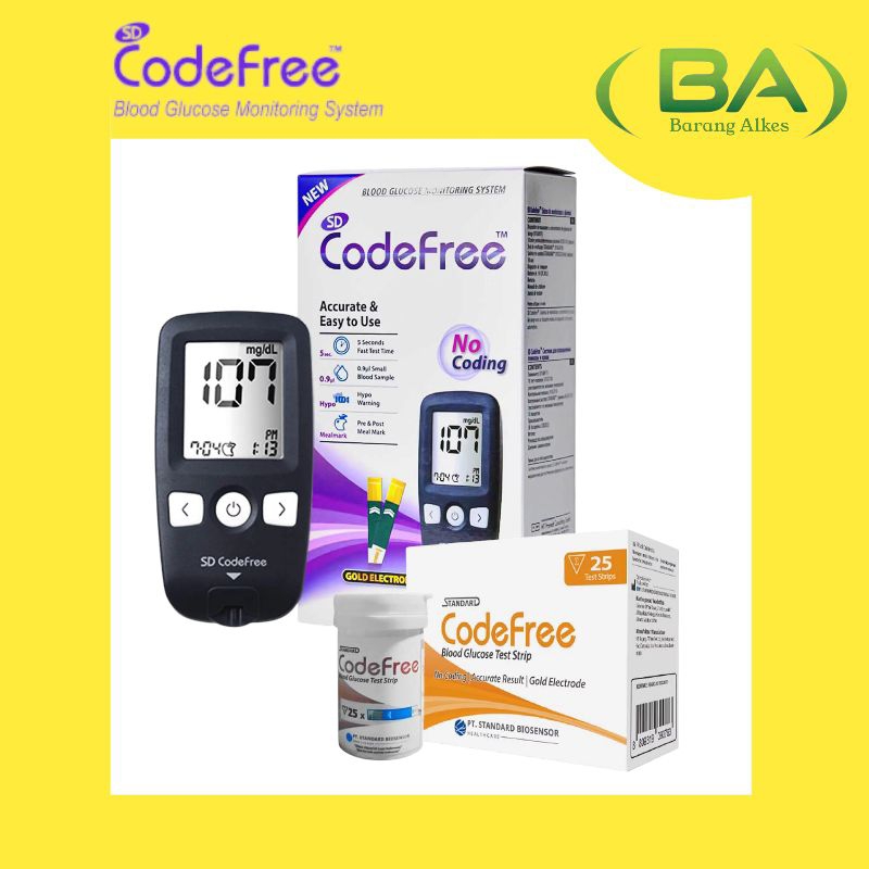 Jual Alat Cek Gula Darah SD Biosensor CodeFree Kits Cek Gula Darah Code ...