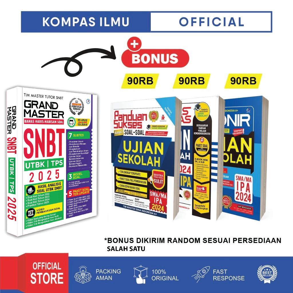 Jual Buku SNBT - Grand Master UTBK TPS SNBT 2025 Terbaru Terlengkap Full Pembahasan | Shopee ...