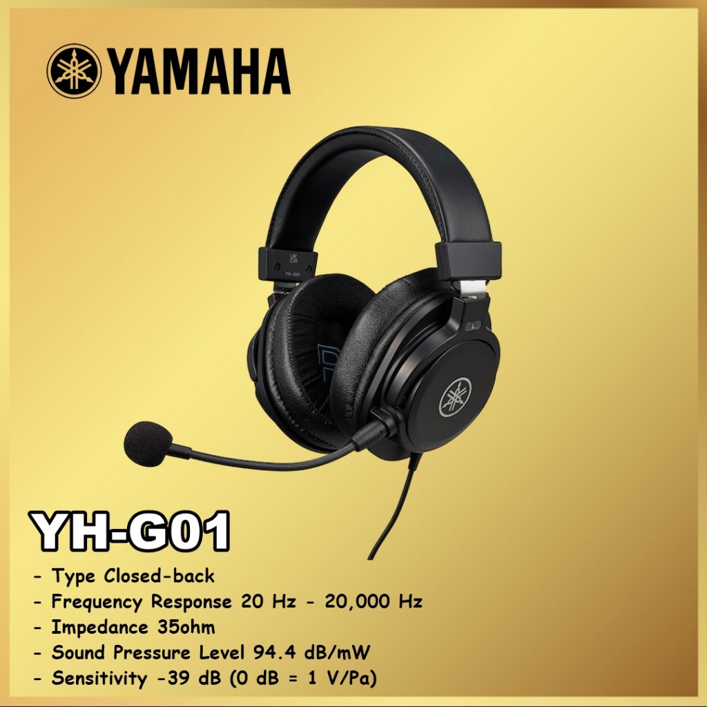 Jual Yamaha YH-G01 Gaming Headset with Studio-quality Sound and Condenser Microphone YGG01 G1 G ...