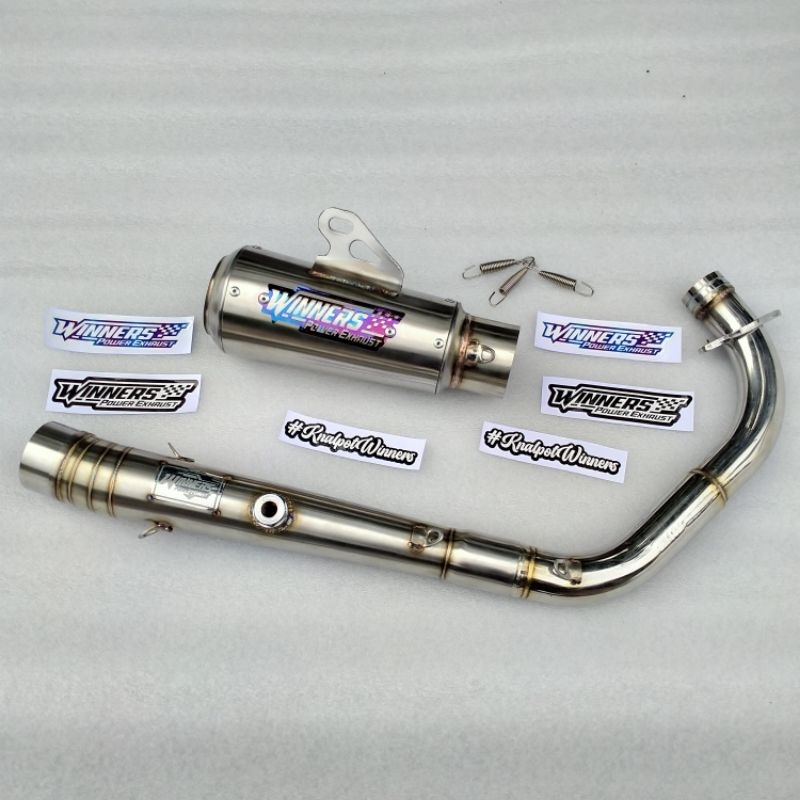 Jual knalpot Winners Sonic supra GTR logo terbaru Underbone | Shopee ...
