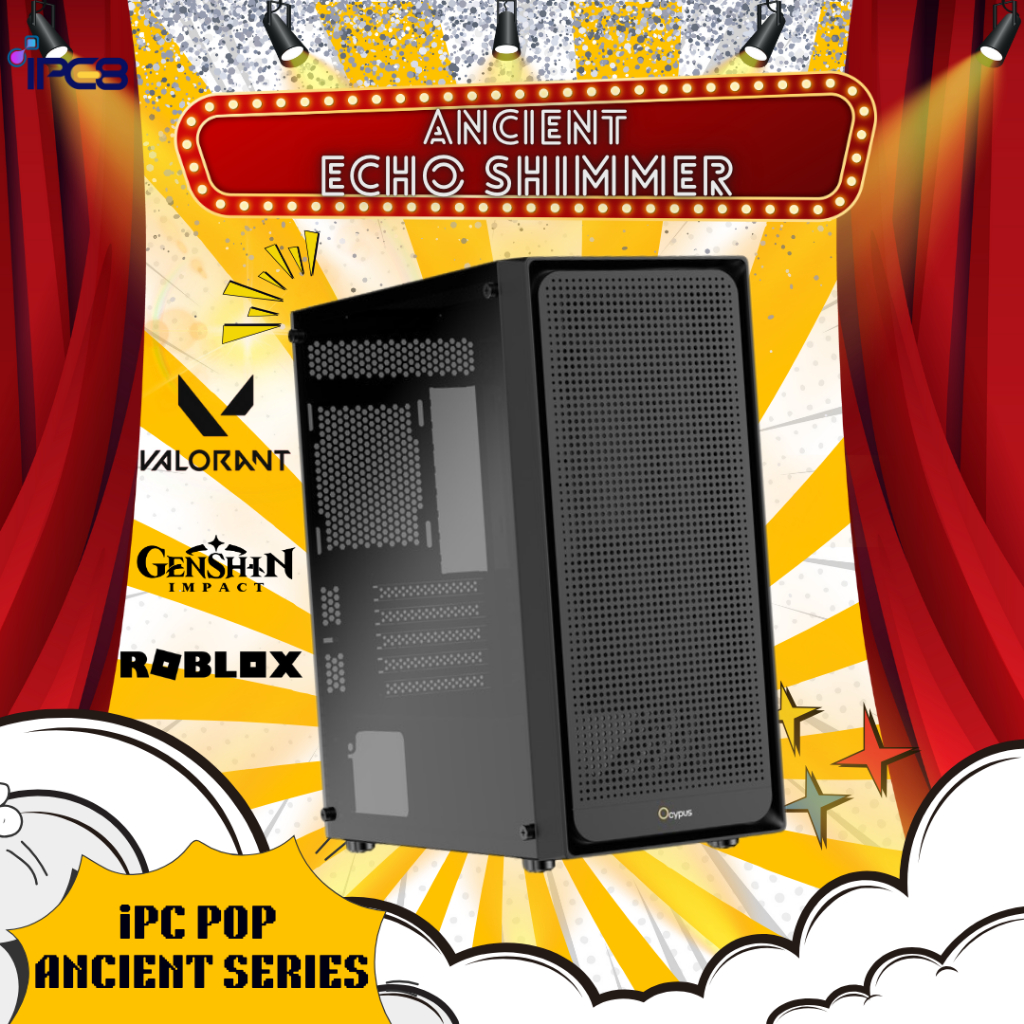 Jual iPC POP ANCIENT SERIES ECHO SHIMMER - PC RAKITAN AMD RYZEN 5 5600G ...