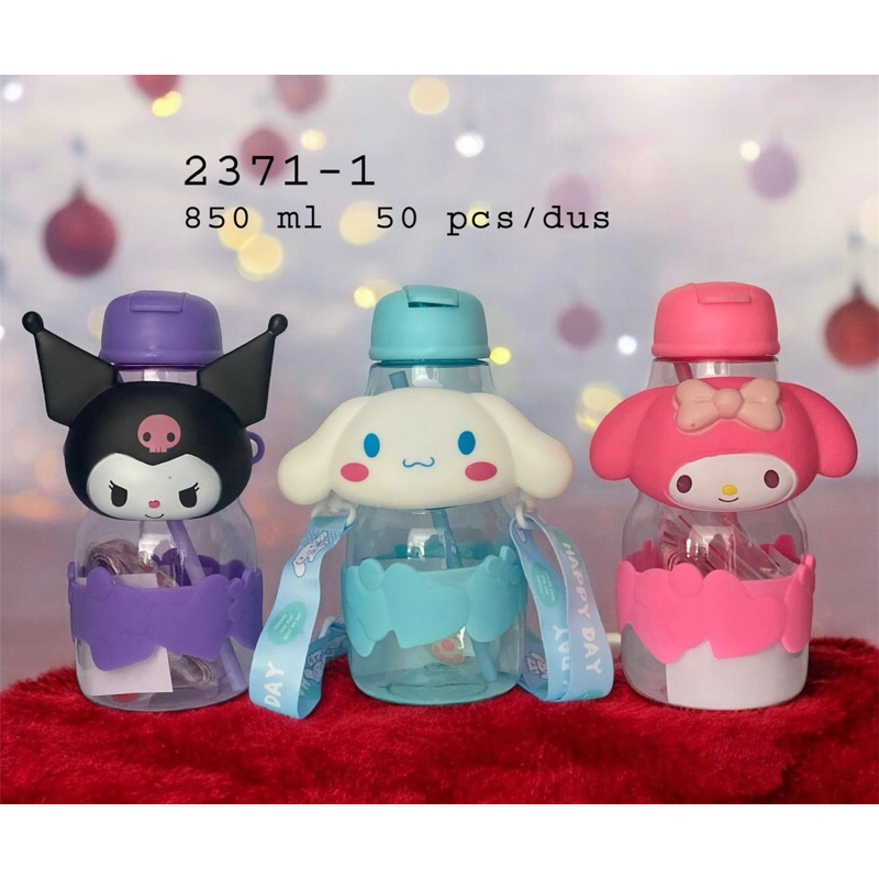 Jual [SA] Botol Minum Karakter Sanrio Anak 850mL Sedot Tritan BPA Free Kuromi My Melody ...