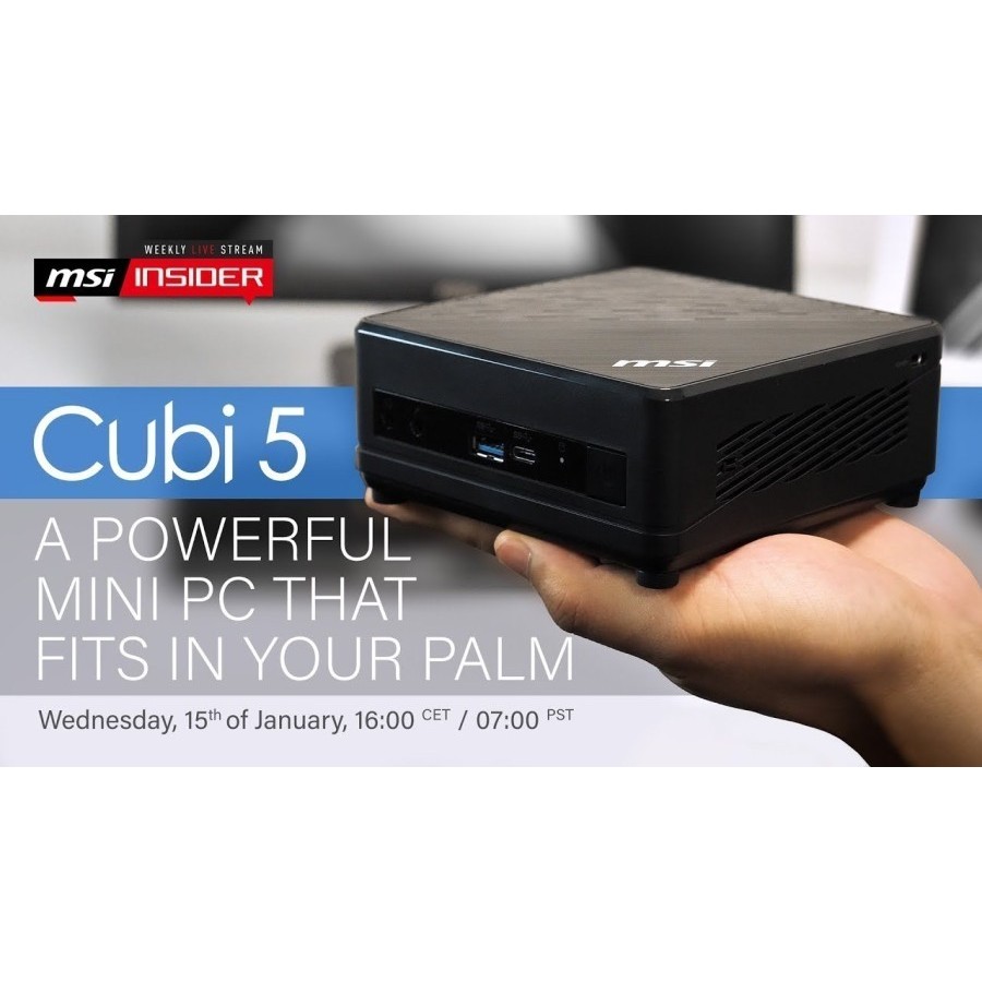 Jual MINI PC MSI I3 GEN 12 CUBI 5 12M FULL SET - RAM / SSD / WIN 11 ...