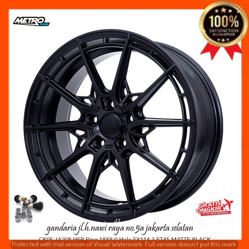 Jual VELG PELEK RACING R18 RING 18 UNTUK MOBIL CIVIC INOVA XPANDER TERIOS RUSH CRV BRV HRV DLL ...