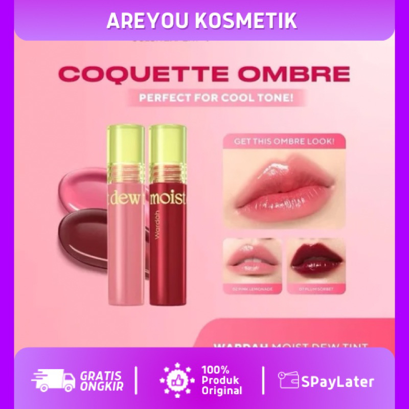 Jual Wardah NEW! Moist Dew Tint 3 g [PAKET OMBRE] | Shopee Indonesia