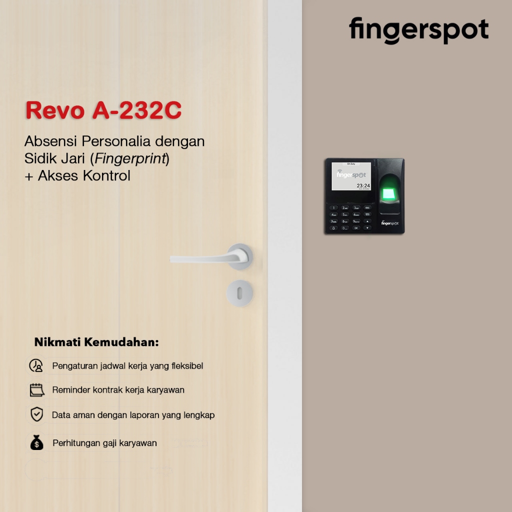 Jual Fingerspot Revo A-232C - Akses Pintu Fingerprint - Access Door ...
