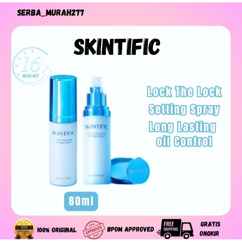 Jual SKINTIFIC Lock The Look Setting Spray 80ml | Shopee Indonesia
