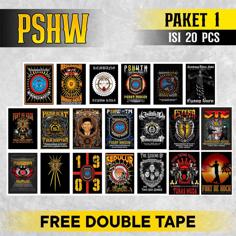 Jual poster dinding PSHW / Poster WINONGO FREE PEREKAT | Shopee Indonesia