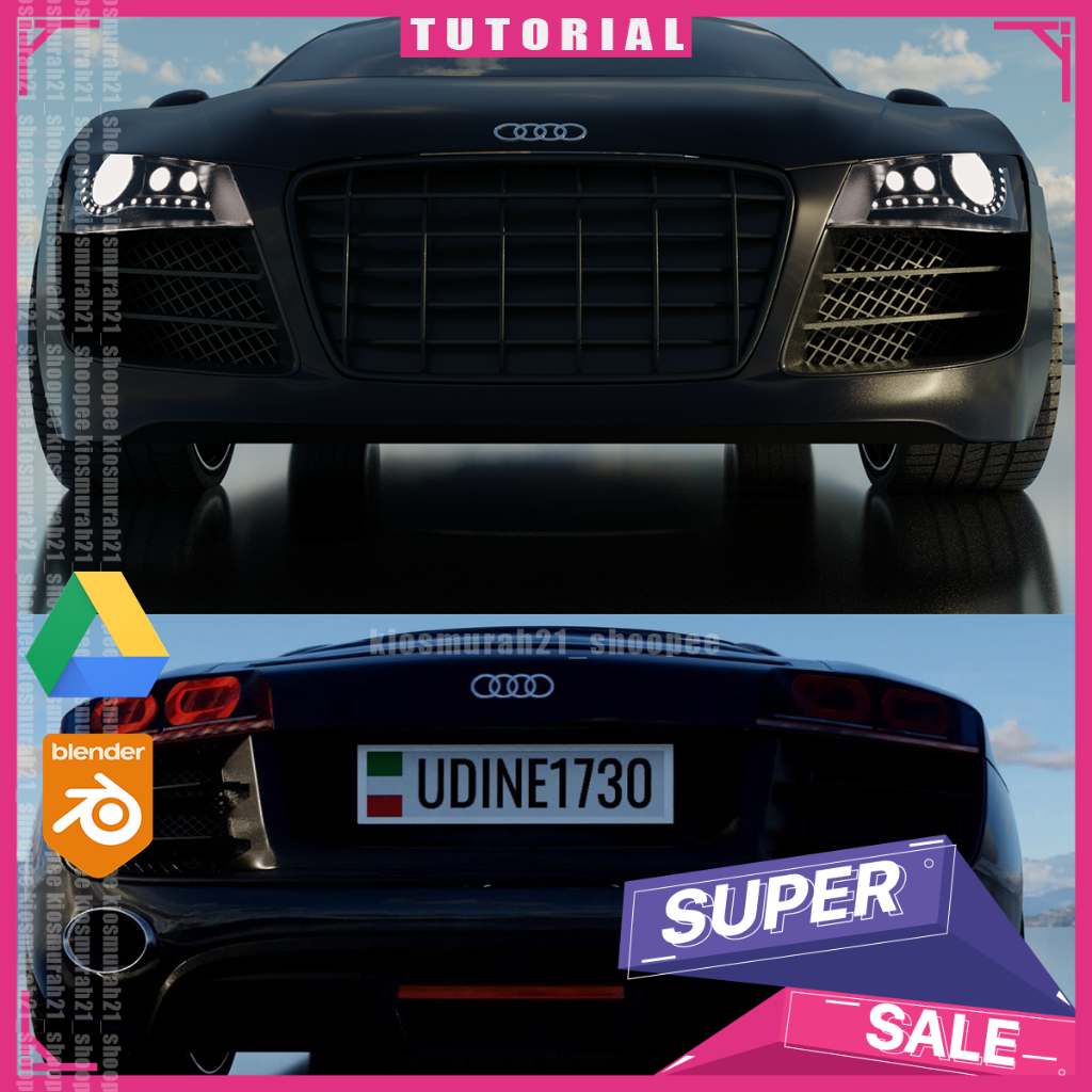 Jual Blender 3D - Blender 2.8 Photo Realistic Vehicle Scenes Using ...
