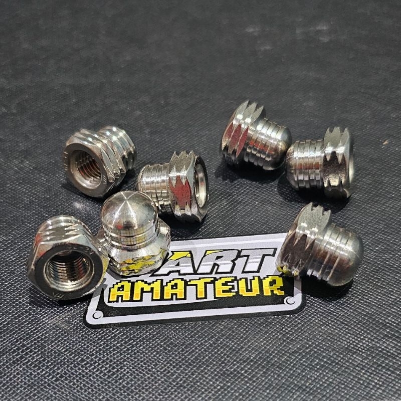 Jual Mur stainless bubut m6 / mur 10 stenlis custom baut mur 10 ...