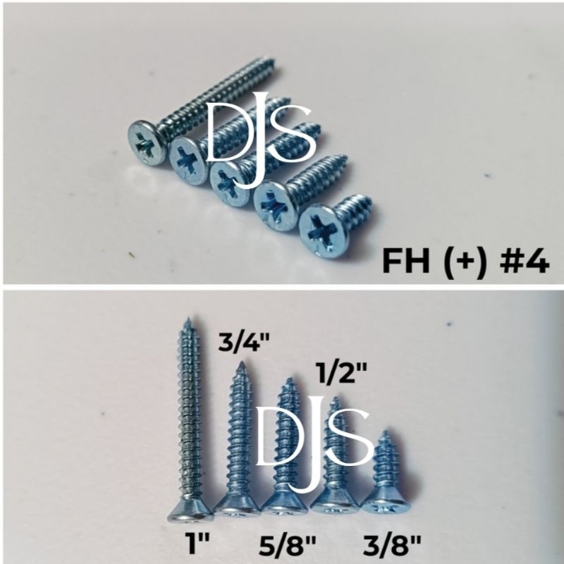 Jual #4X3/4" FAB (+) 1BOX SEKRUP TAPPING PUTIH F+AB 4X3/4" SKRUP FH ...