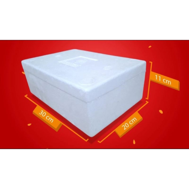 Jual Styrofoam Box 1kg / Paxel B / Box Packing / 1Kg ukuran 30x20x11 cm ...