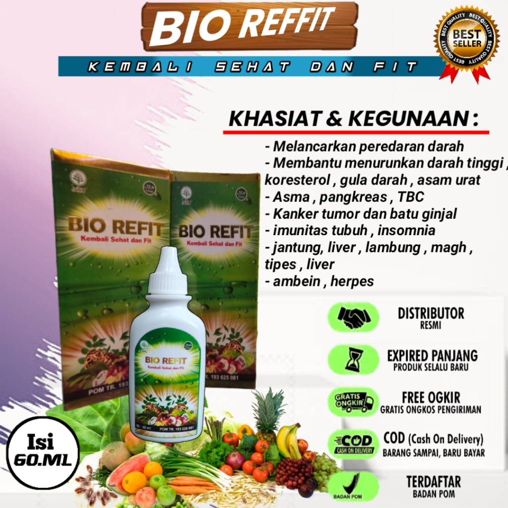 Jual Bio Refit Jamu Tetes Kembali Sehat Dan Fit Isi 60 ML | Shopee ...