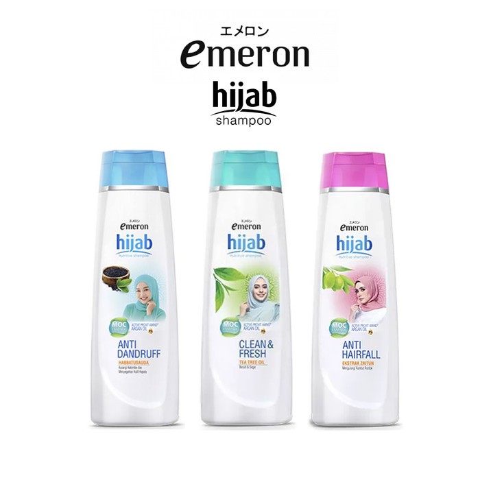 Jual Perawatan Rambut Sampo Emeron Hijab Nutritive Shampoo 340 Ml & 170 ...