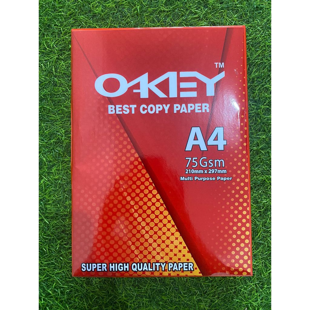 Jual KERTAS HVS OKEY A4 75 GSM | 1 RIM 500 Lembar | Shopee Indonesia